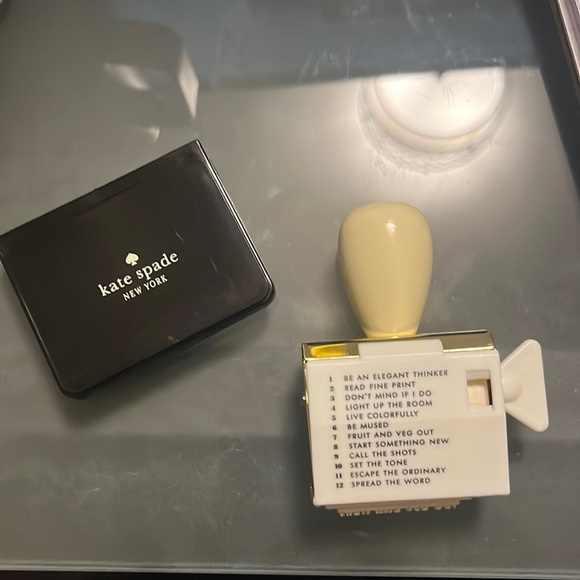 kate spade | Office | Rotating Stamp And Ink Set | Poshmark